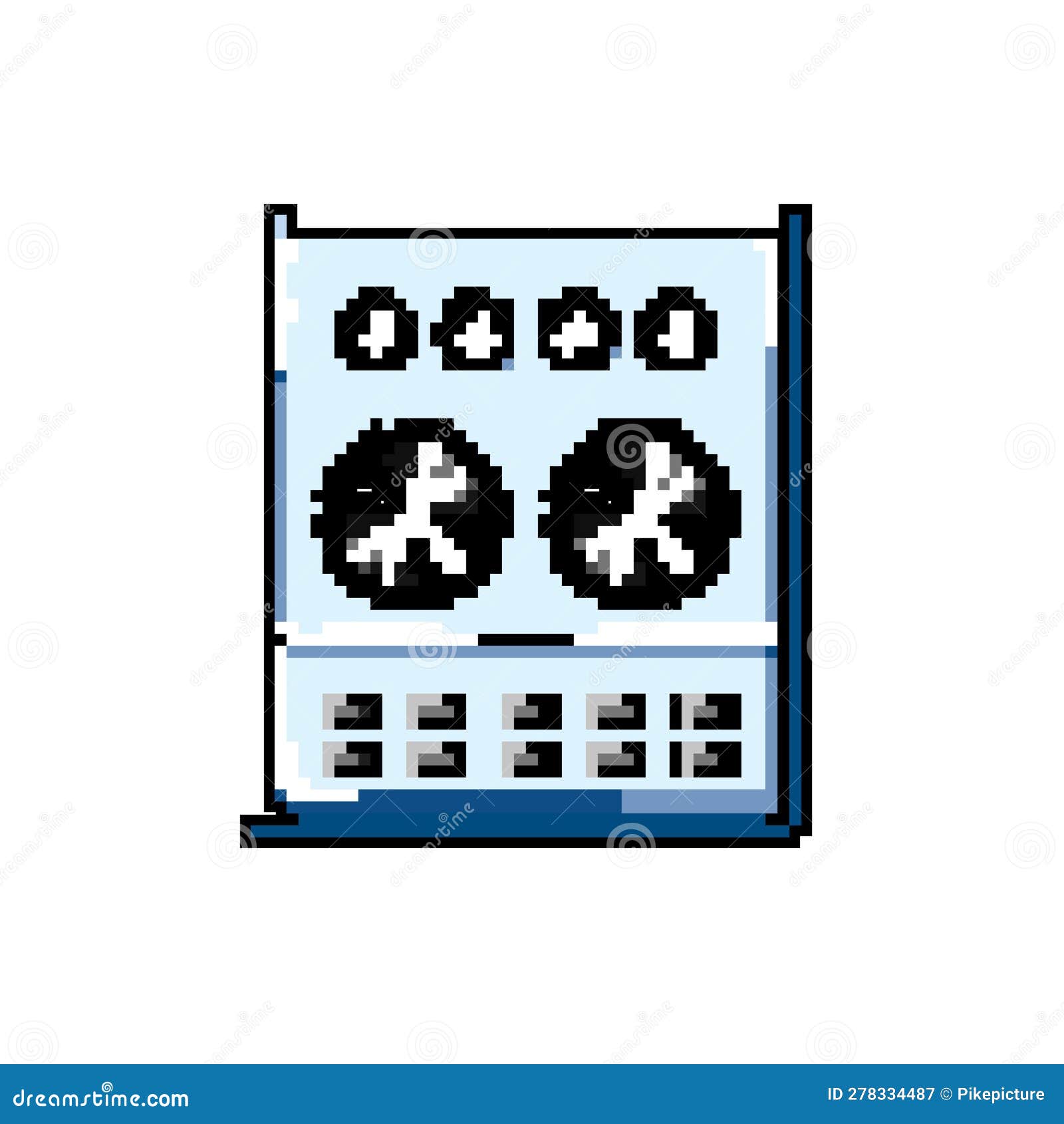 Control Audio Mixer Game Pixel Art Vector Illustration Stock Vector ...