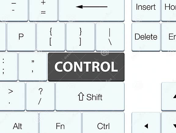 Control Black Keyboard Button Stock Illustration - Illustration of ...