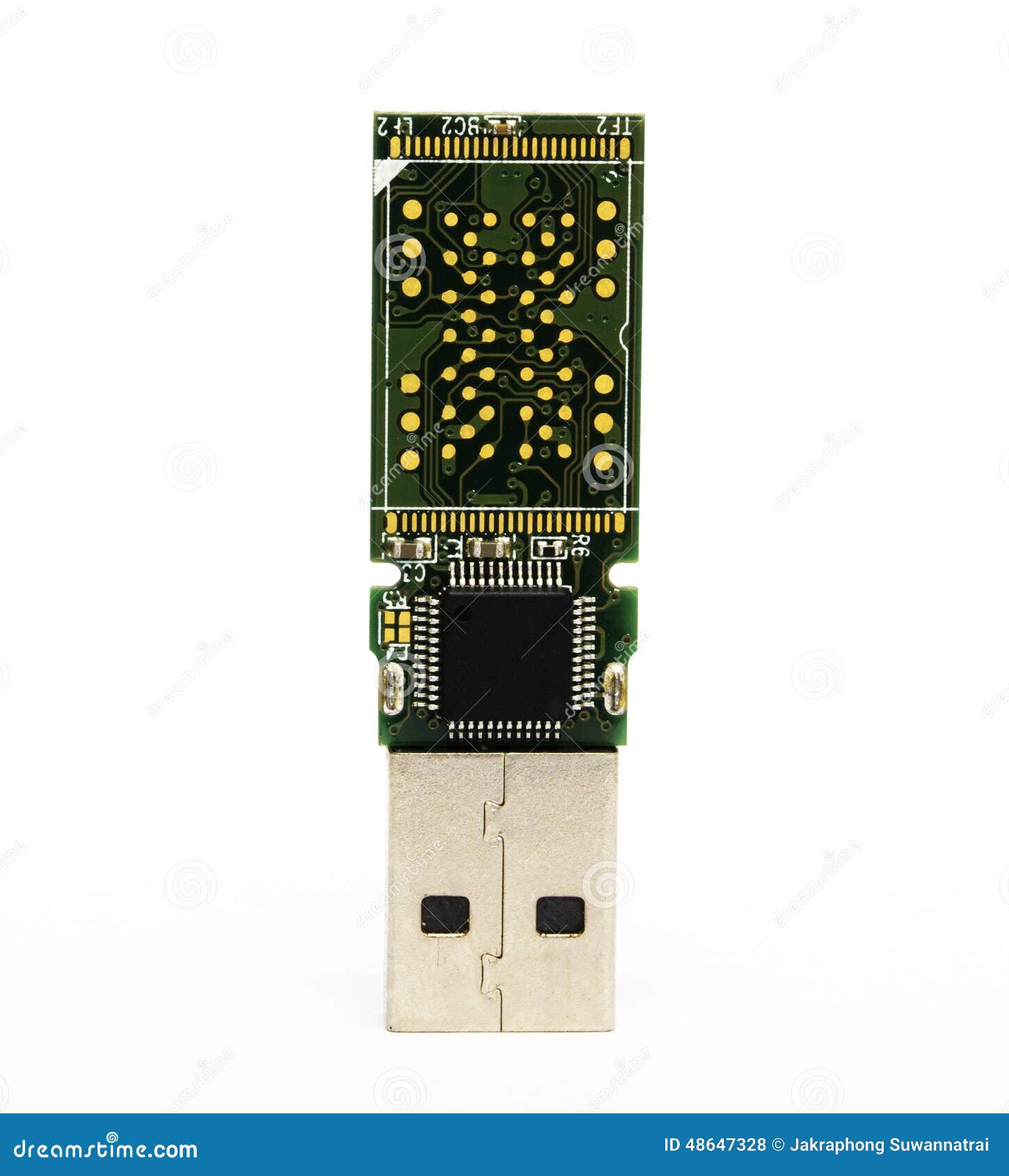 Control Board Chip of Usb Flash Drive Stock Photo - Image of security ...