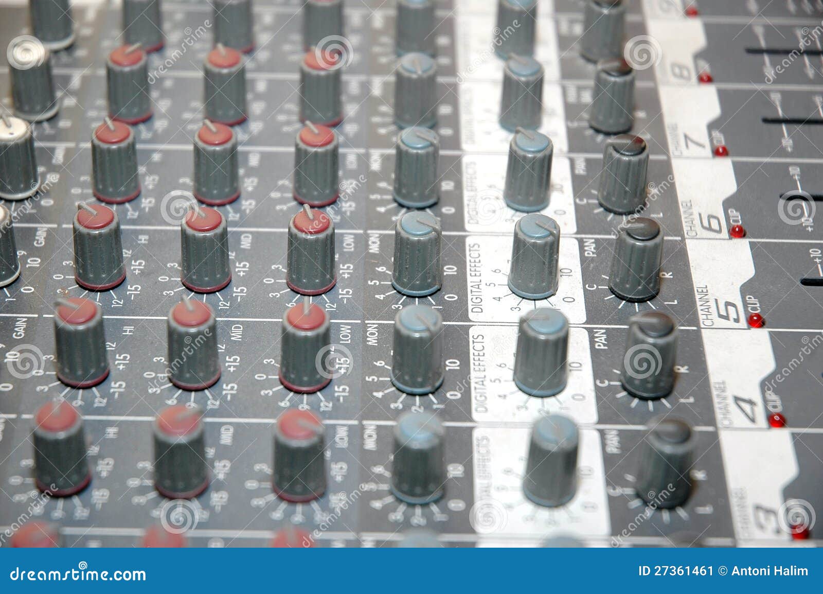 Control board sound mixer stock image. Image of adjustment - 27361461