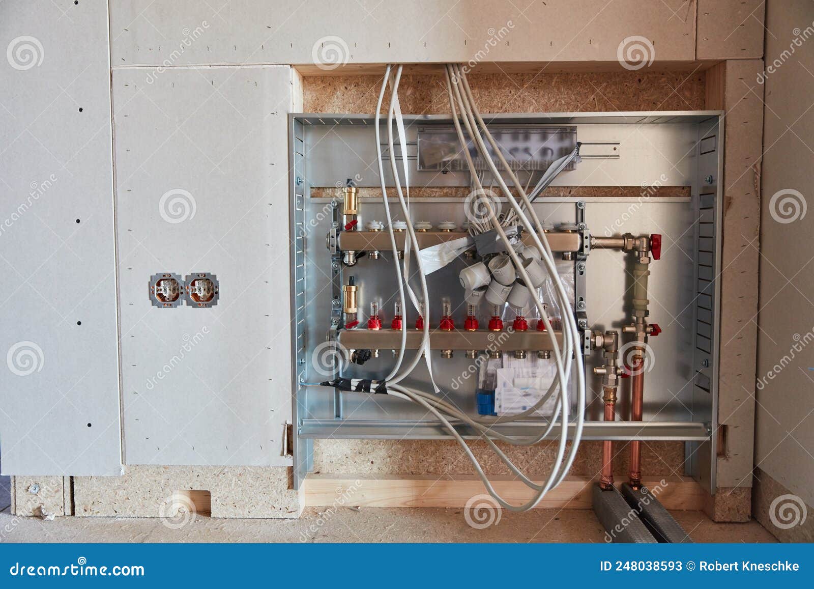 Control Box or Distribution Box in House Construction Stock Image ...