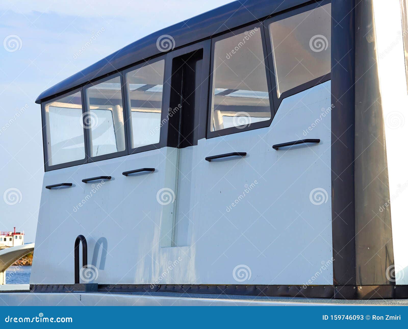 Control bridge of a ship stock image. Image of liner - 159746093