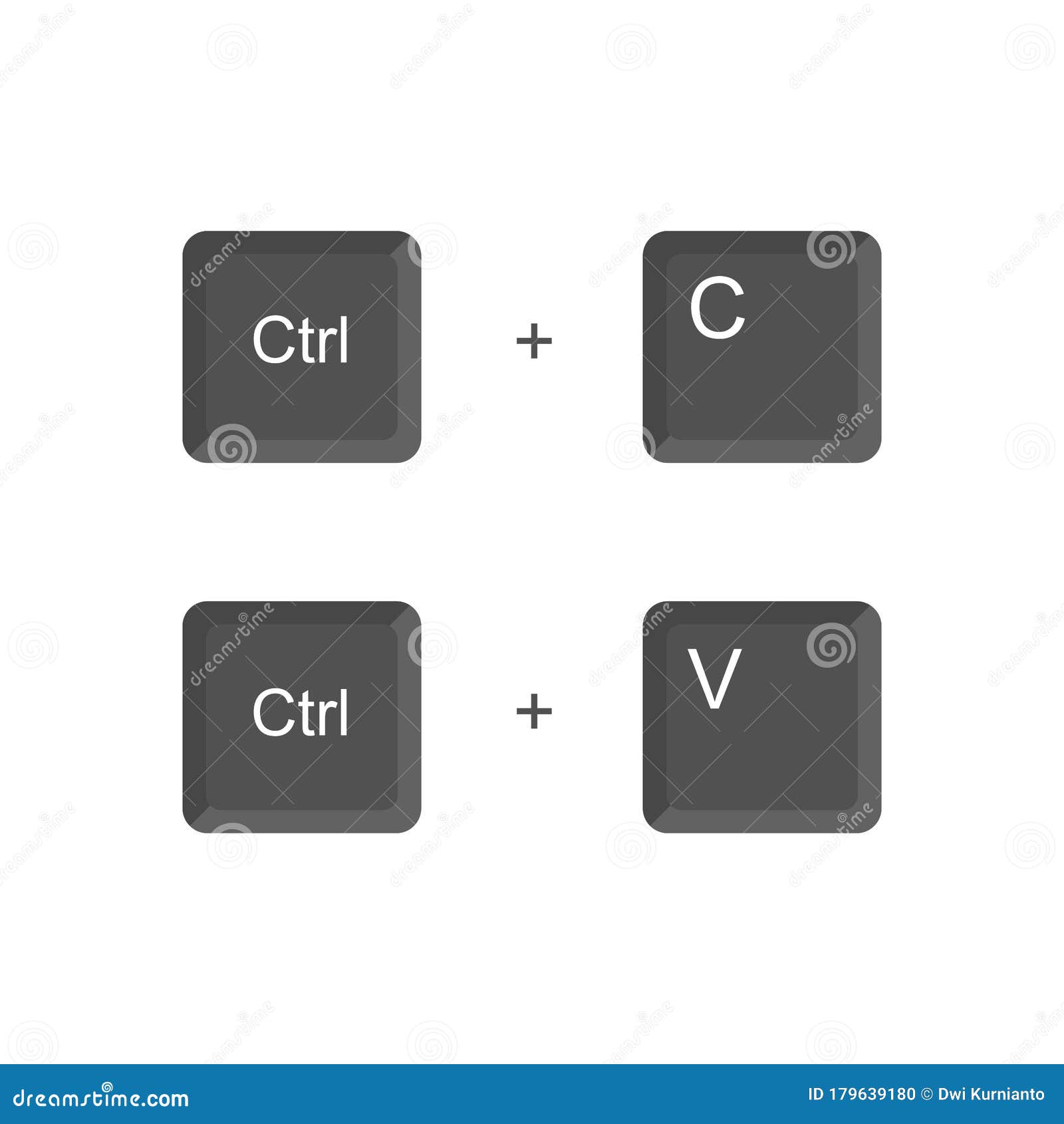 Control Button C and Control Button V Stock Vector - Illustration of ...