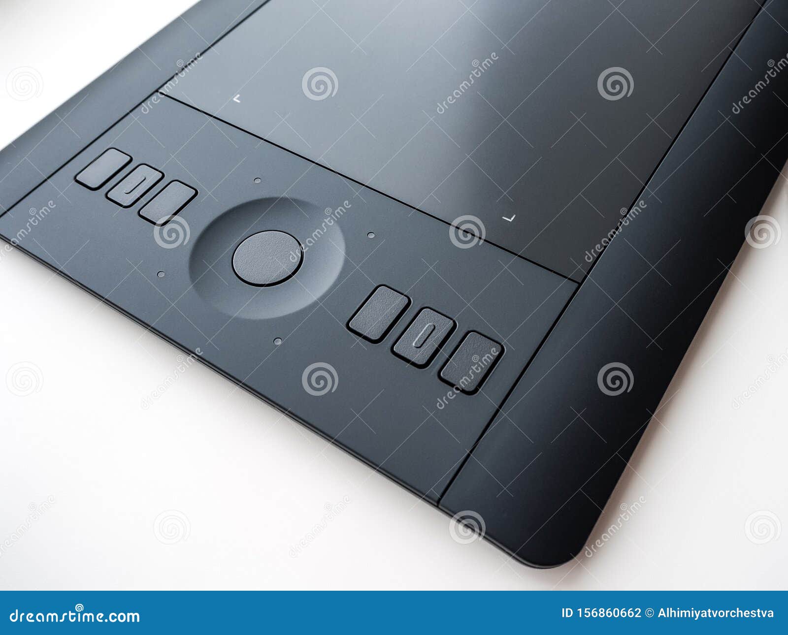 Control Buttons on Black Graphics Tablet Stock Photo - Image of ...
