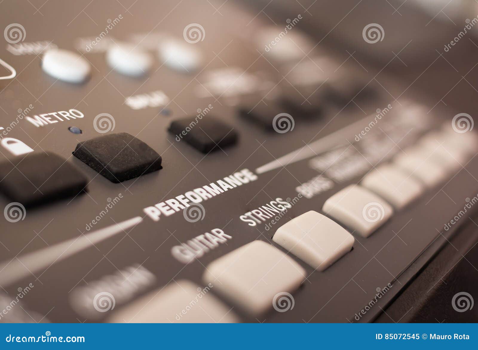 Control Buttons for Electronic Musical Keyboard Stock Image - Image of ...