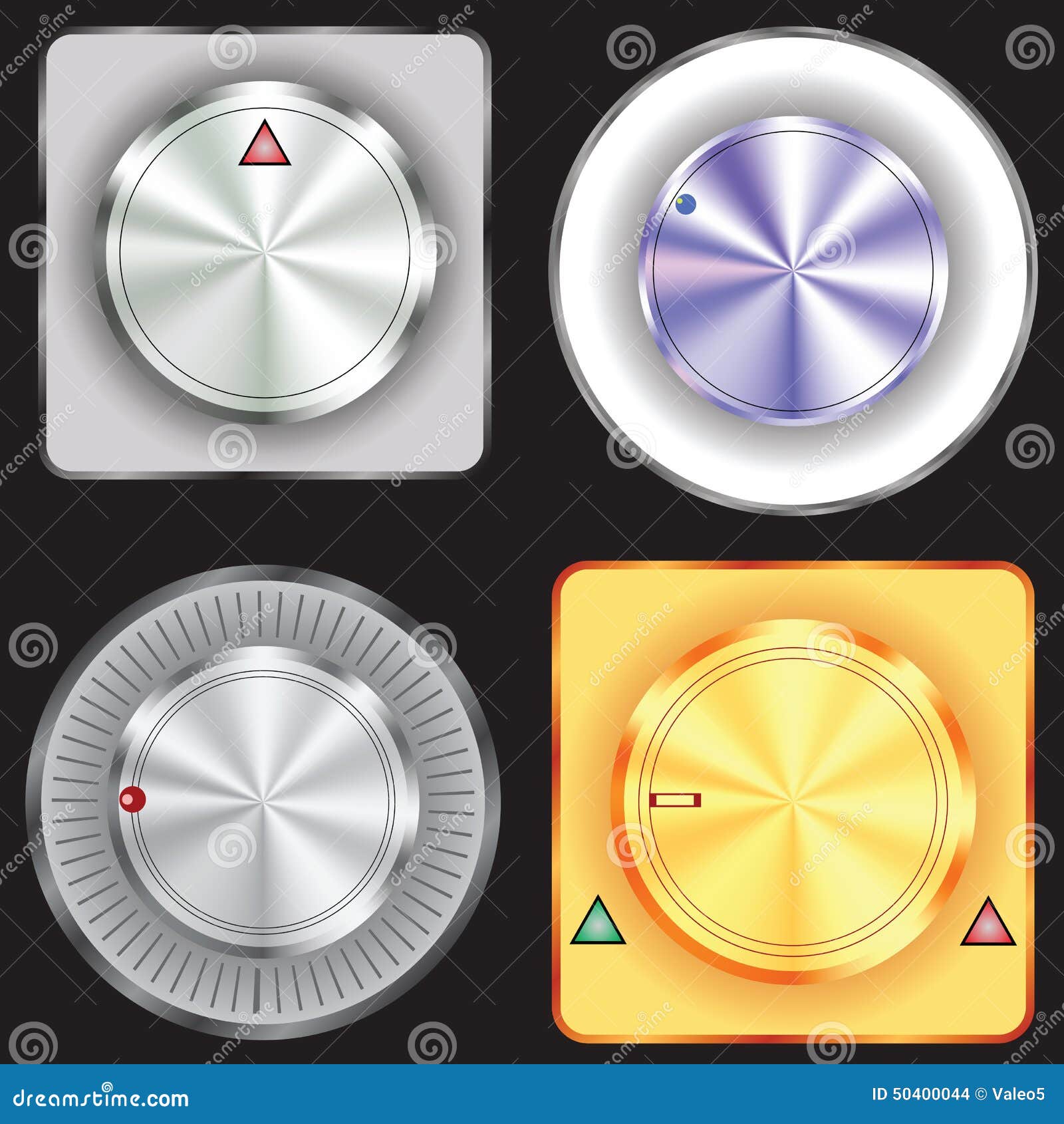 Control buttons stock vector. Illustration of badge, computer - 50400044