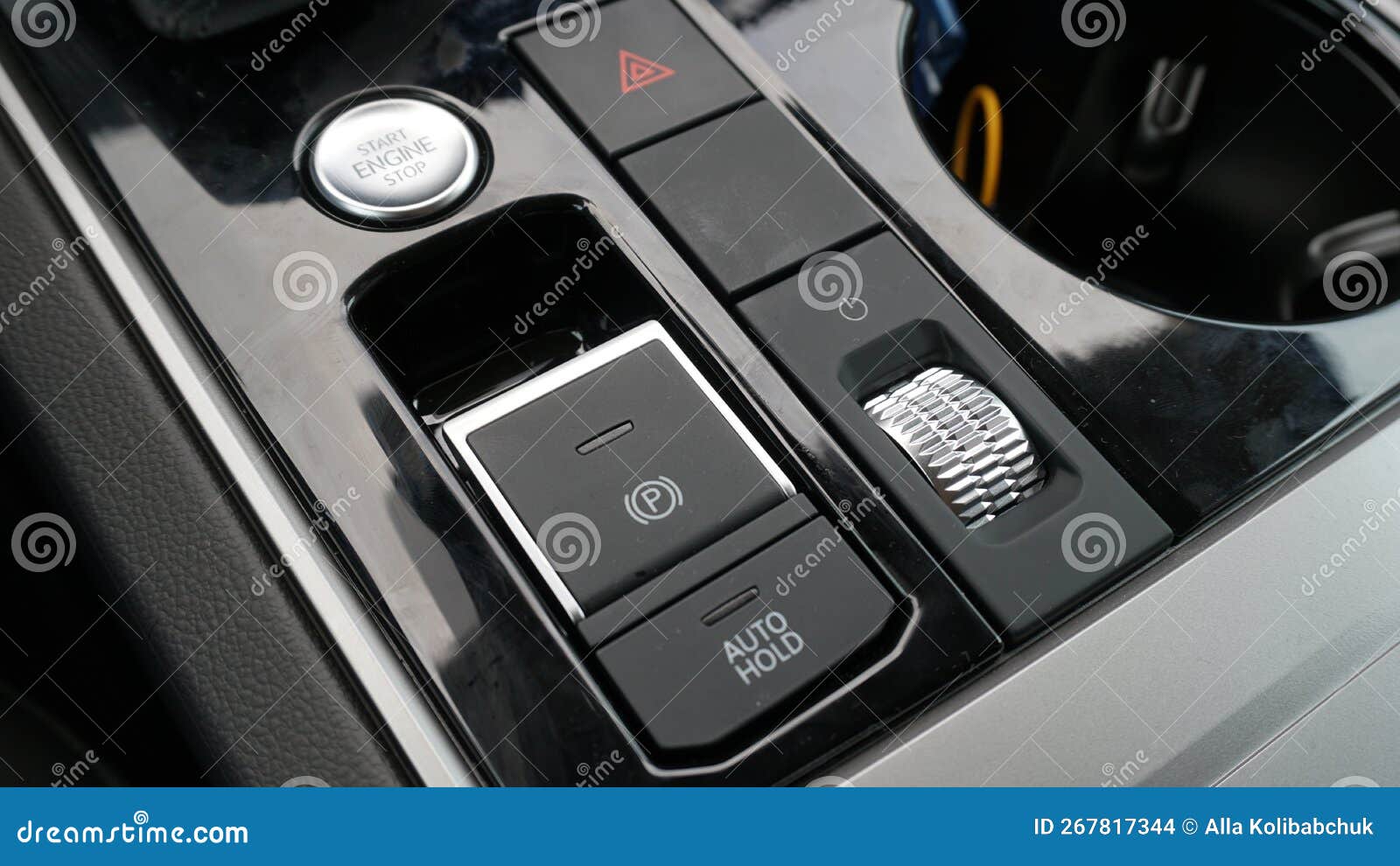 Control Buttons on the Middle Console of the Car, Stock Photo - Image ...