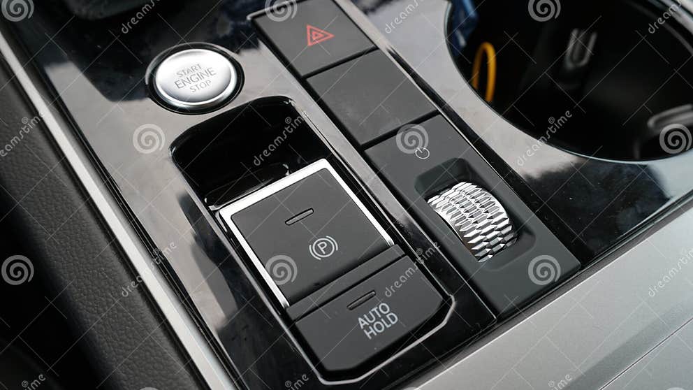 Control Buttons on the Middle Console of the Car, Stock Photo - Image ...