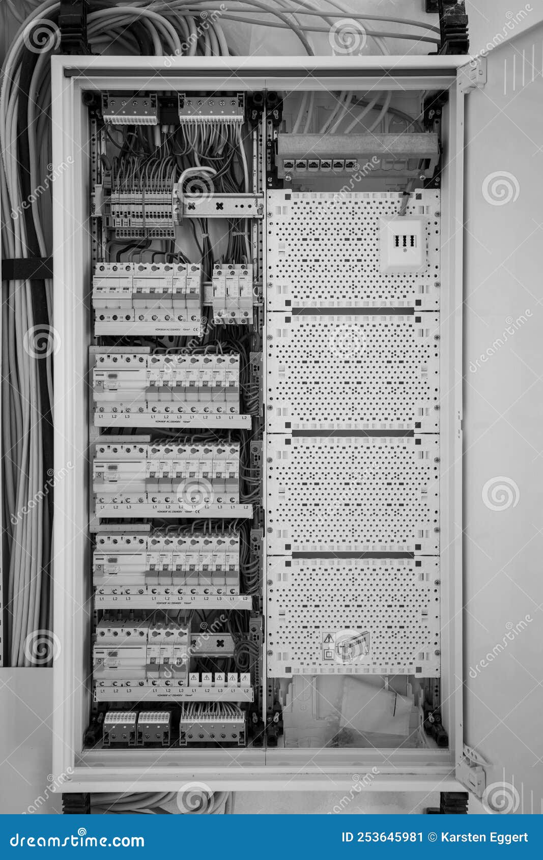 Control Cabinet for the Electrical System of a House Stock Image ...