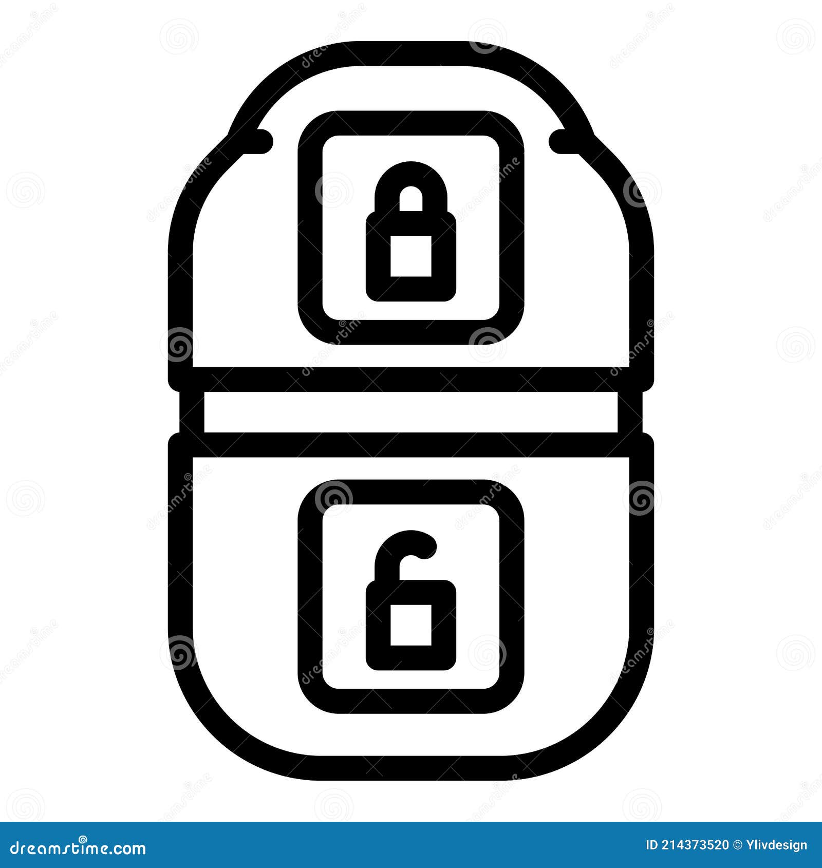 Control Car Keyless Icon, Outline Style Stock Vector - Illustration of ...