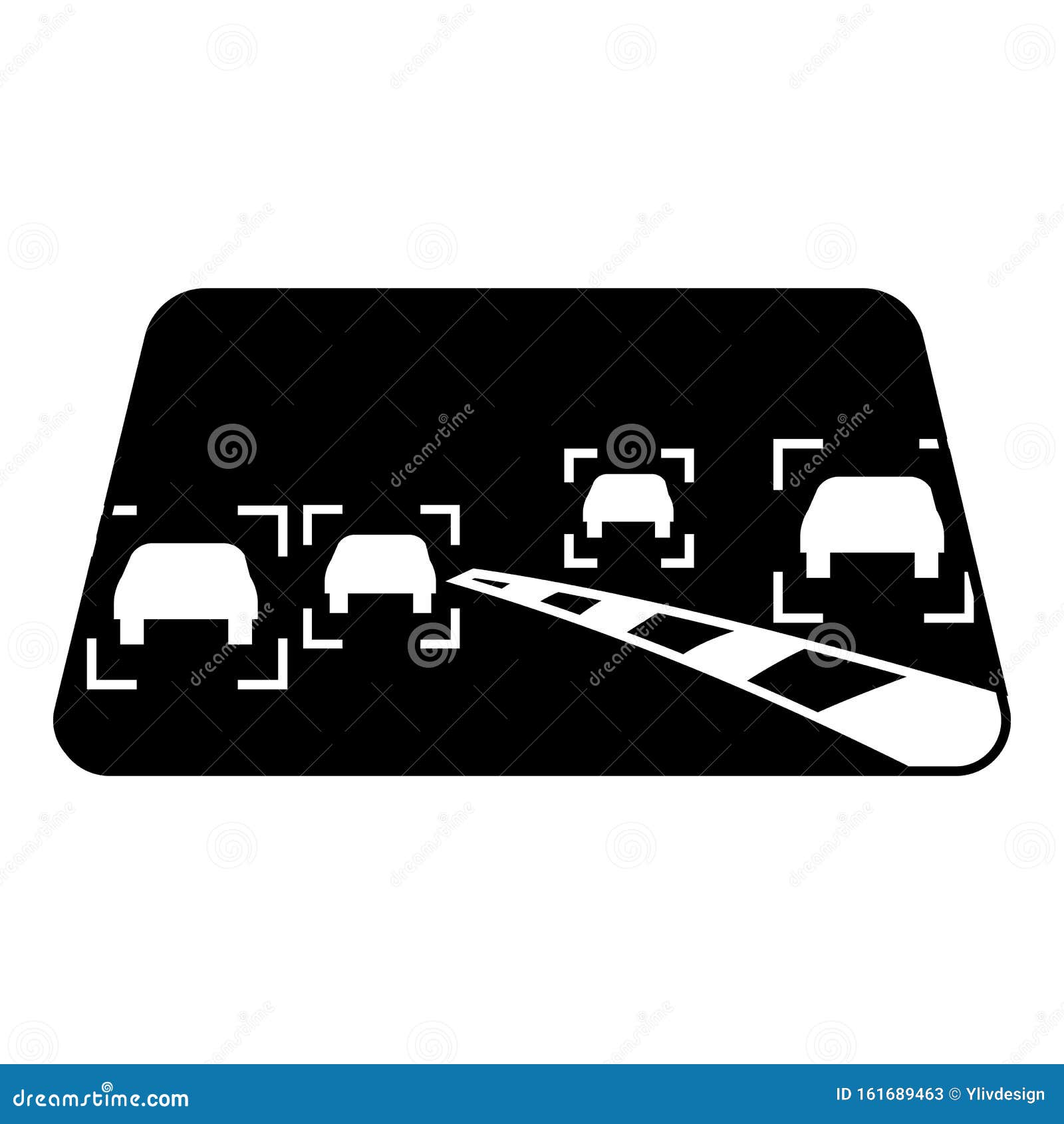 Control Car Navigation Panel Icon, Simple Style Stock Vector ...