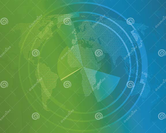 Control center stock vector. Illustration of green, networked - 10766610