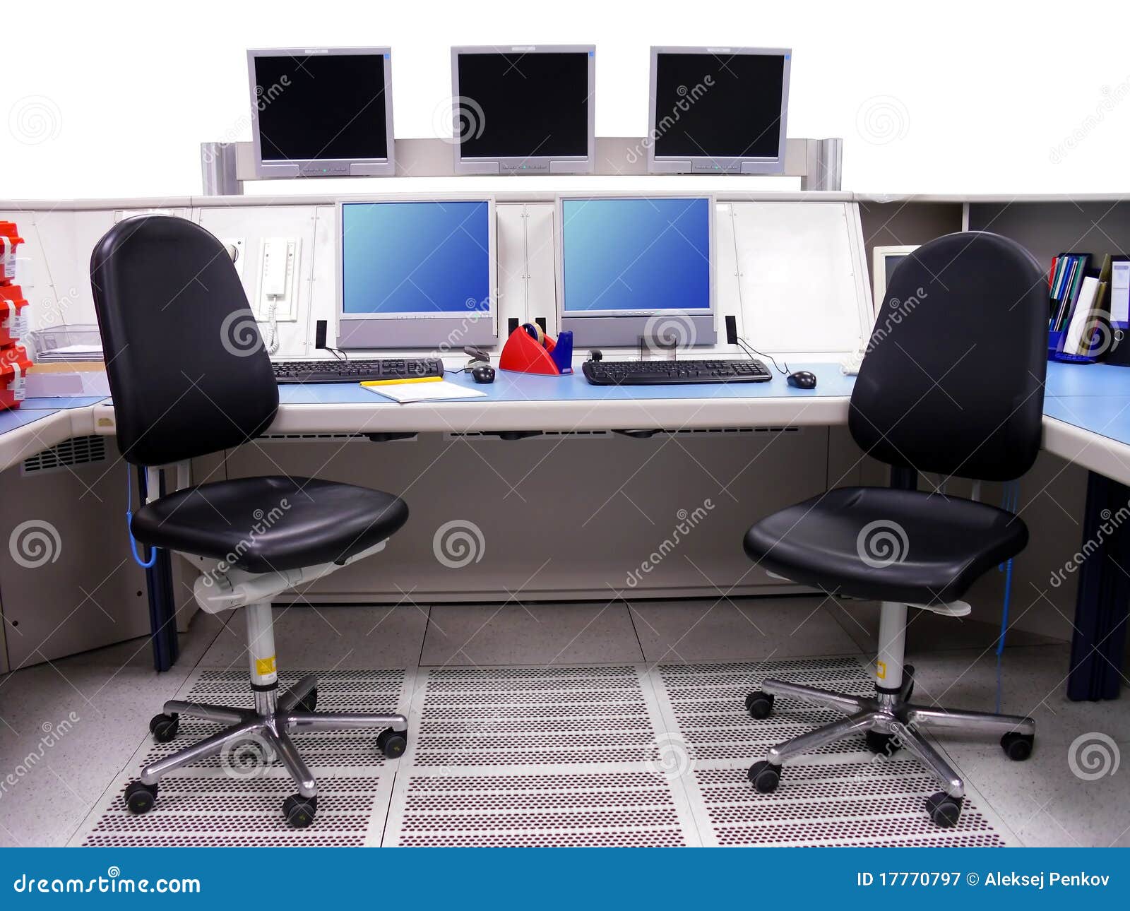 Control center stock image. Image of monitor, place, isolated - 17770797