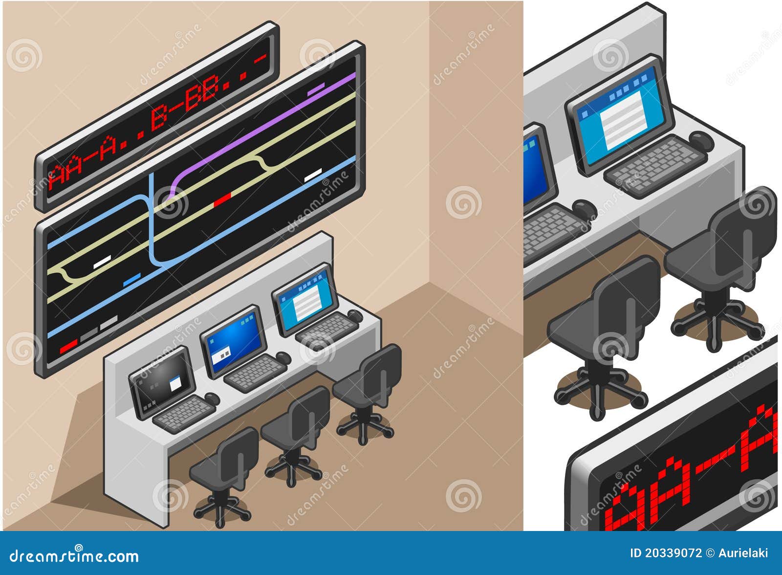 Control center stock vector. Illustration of center, controller - 20339072