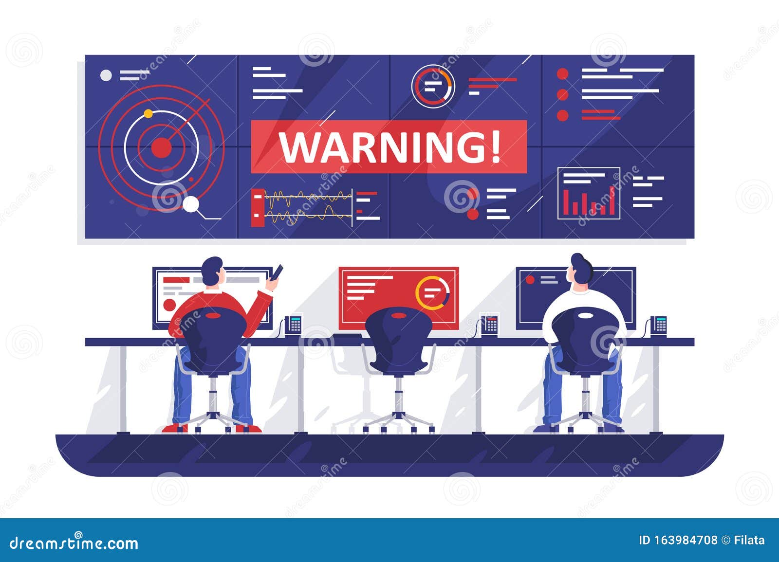 Control Center of Airplane Flight Stock Vector - Illustration of flight ...