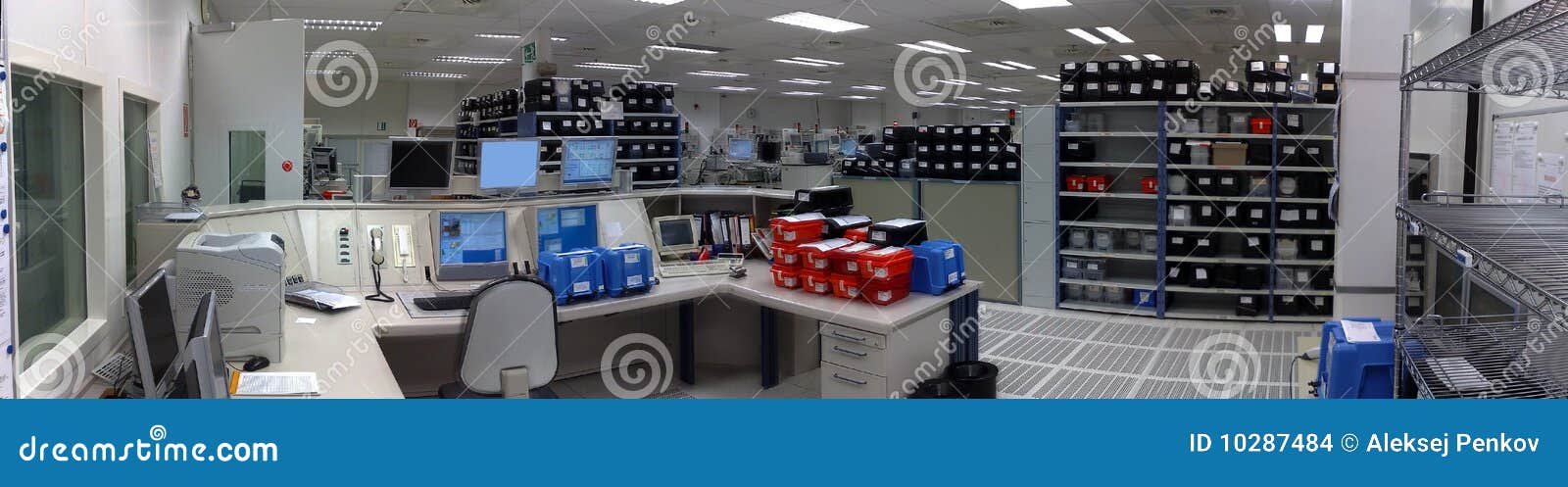 Control Center of the Factory Stock Photo - Image of boxes, equipment ...