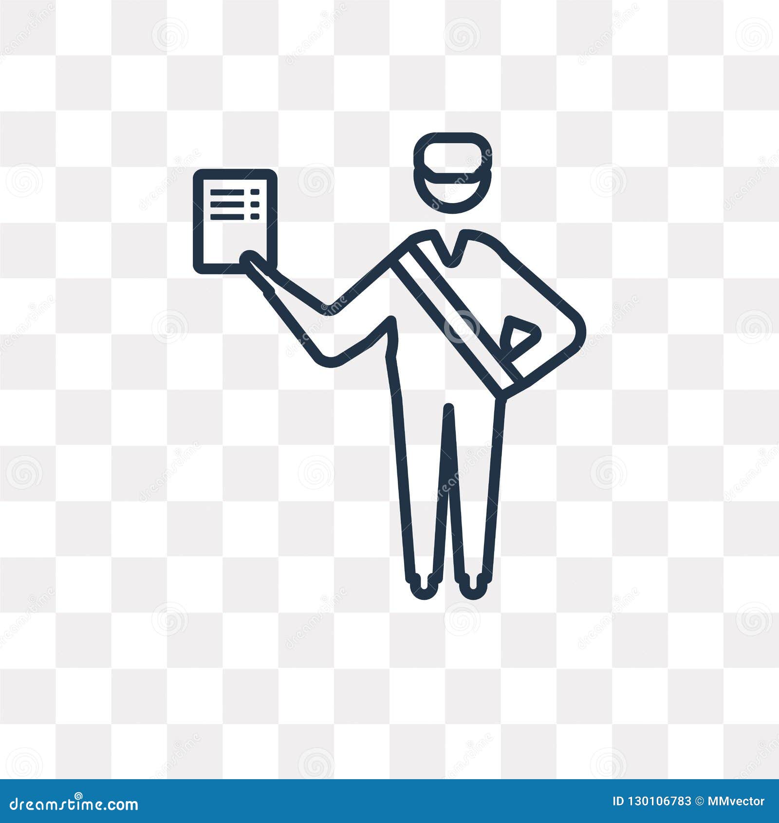 Control Check Vector Icon Isolated on Transparent Background, Li Stock ...