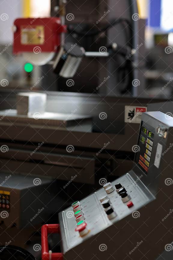 Control Console of CNC Surface Grinding Machine Stock Photo - Image of ...