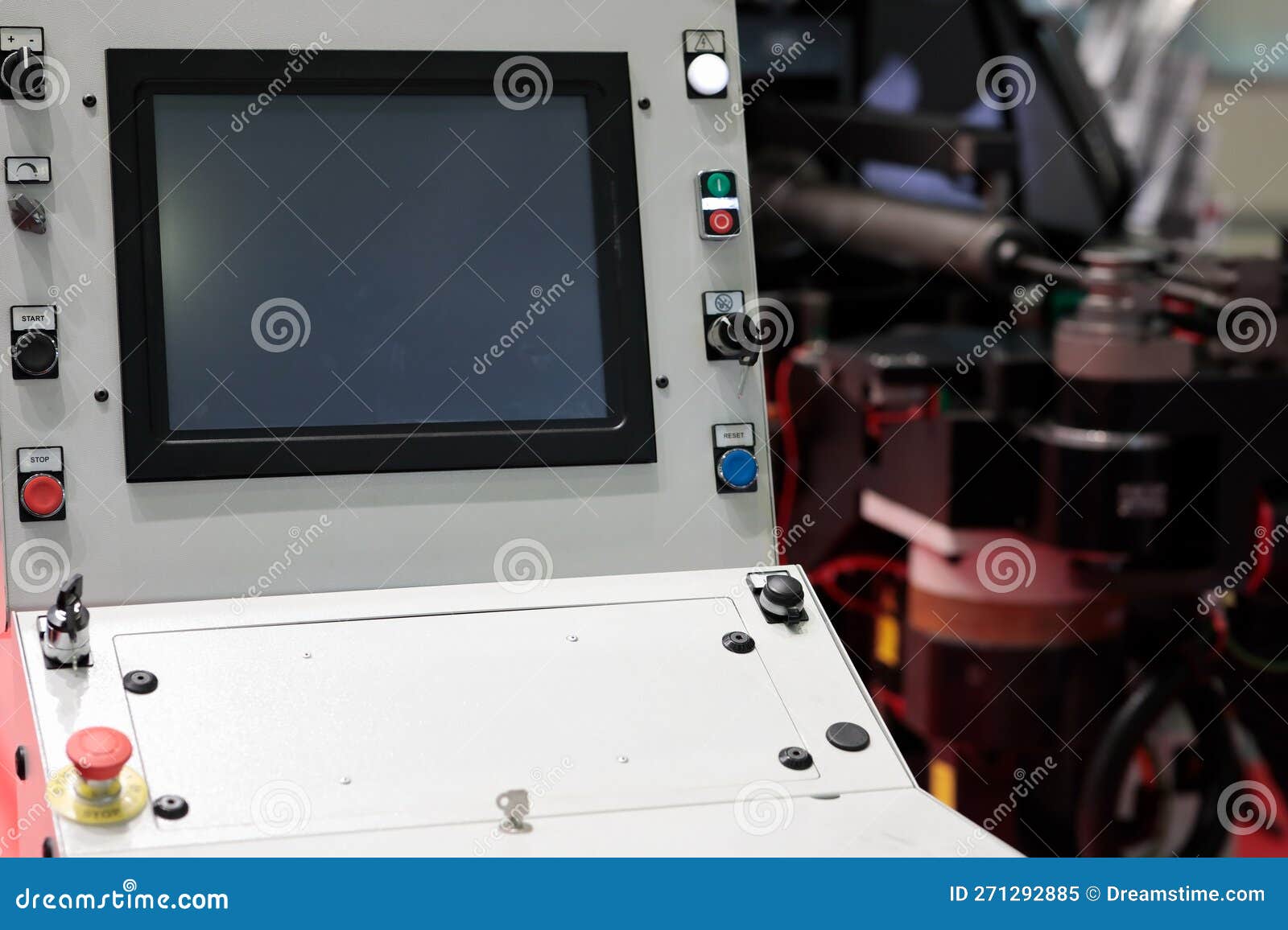 Control Console of CNC Wire Bending Machine Stock Image - Image of ...