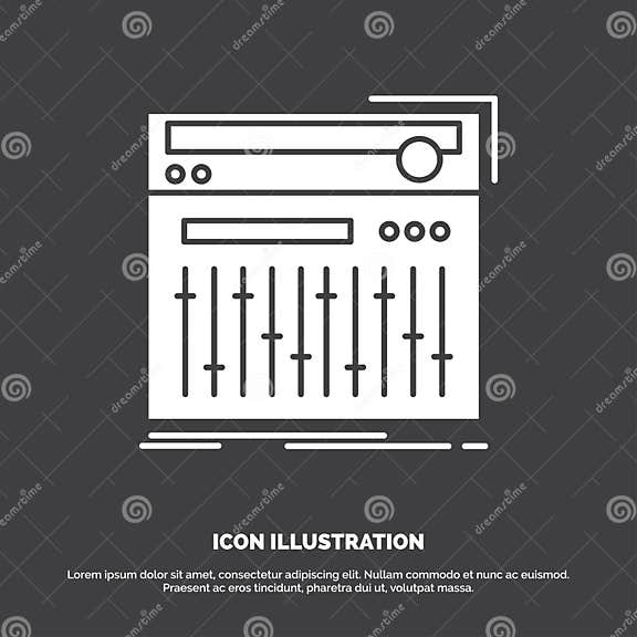 Control, Controller, Midi, Studio, Sound Icon. Glyph Vector Symbol for ...