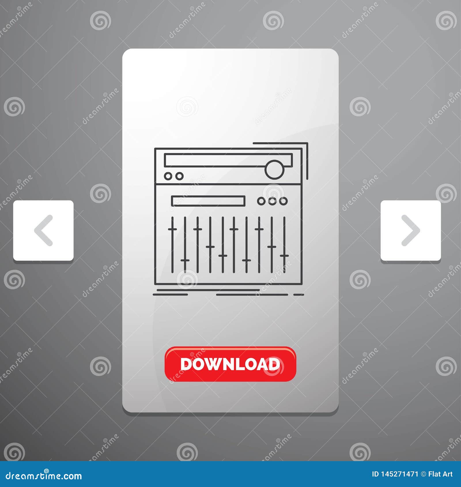 Control, Controller, Midi, Studio, Sound Line Icon in Carousal ...