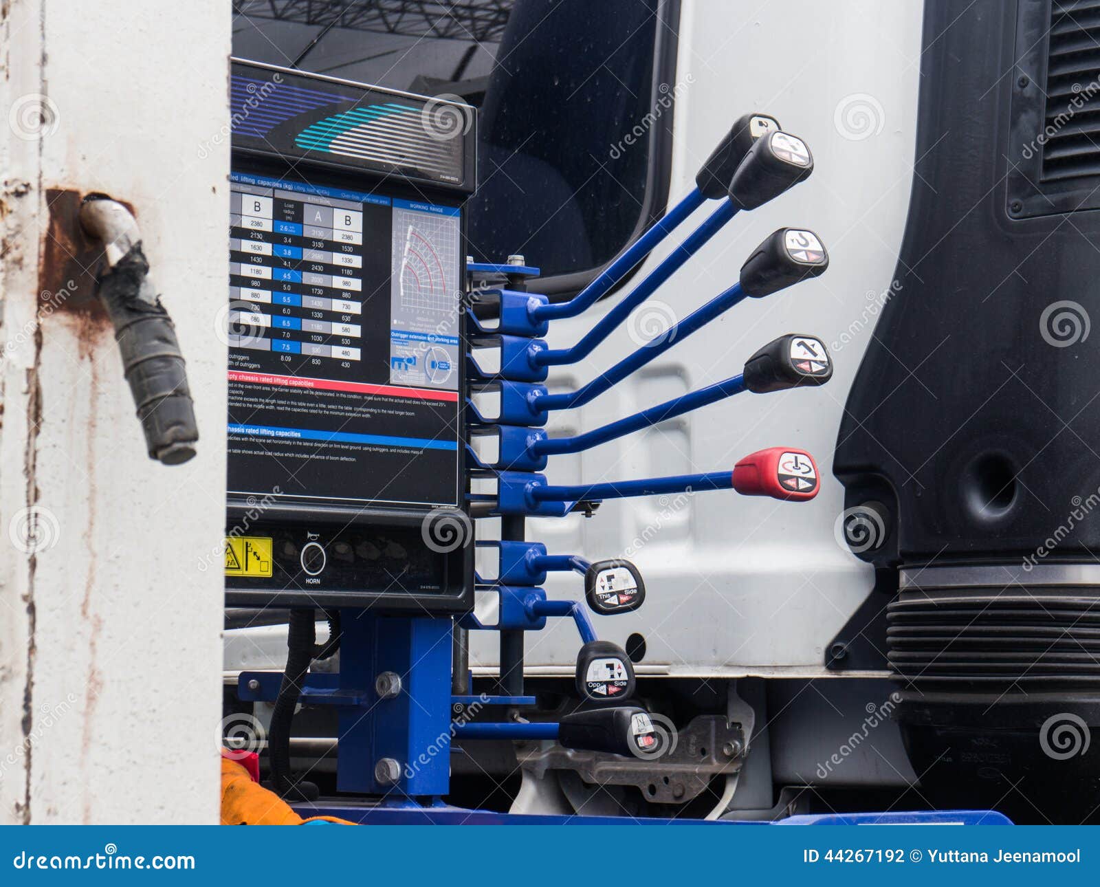 At control crane hiab editorial photography. Image of male - 44267192