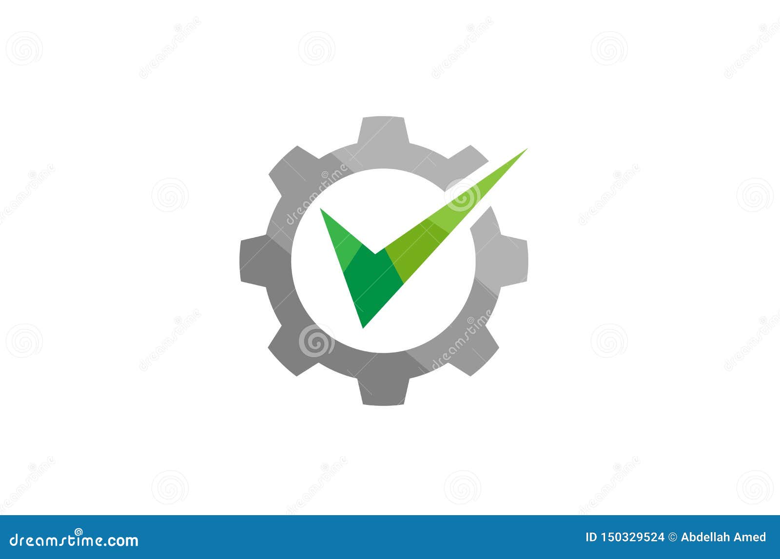 Control Creativo Logo Design Illustration Del Verde Del Engranaje Del ...