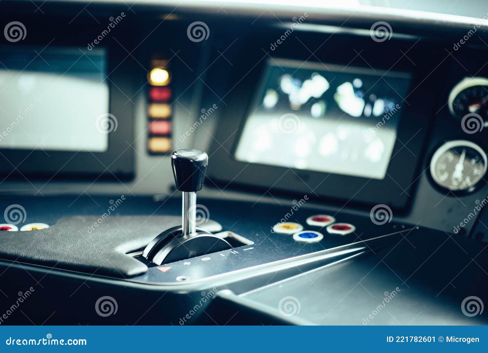 Control Dashboard in New Train Stock Image - Image of traveling ...