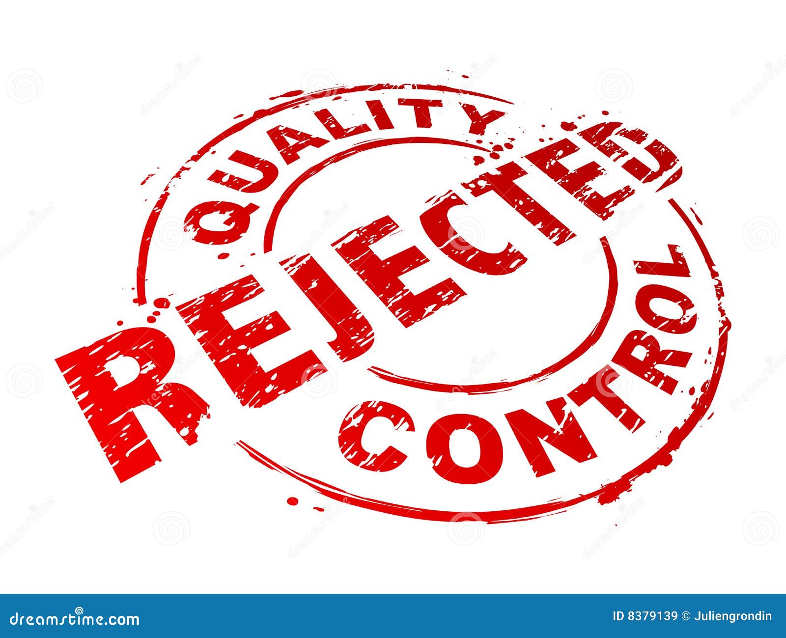 Control De Calidad Rechazado Ilustración del Vector - Ilustración de ...