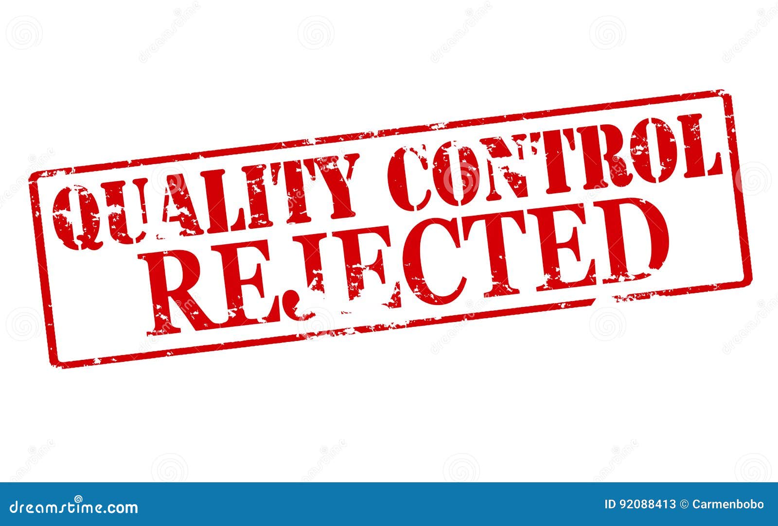 Control De Calidad Rechazado Stock de ilustración - Ilustración de ...