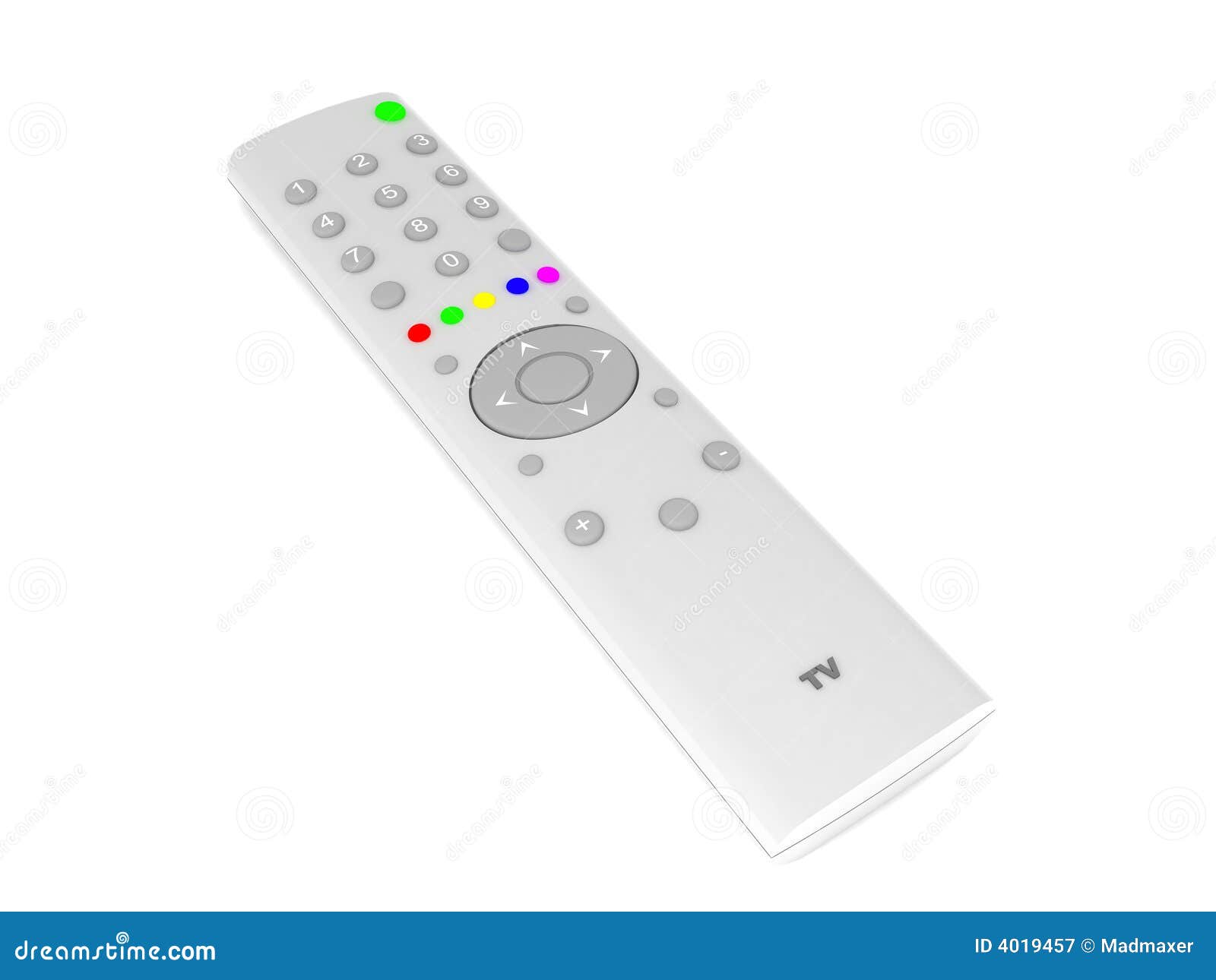 Control de la TV stock de ilustración. Ilustración de alejado - 4019457