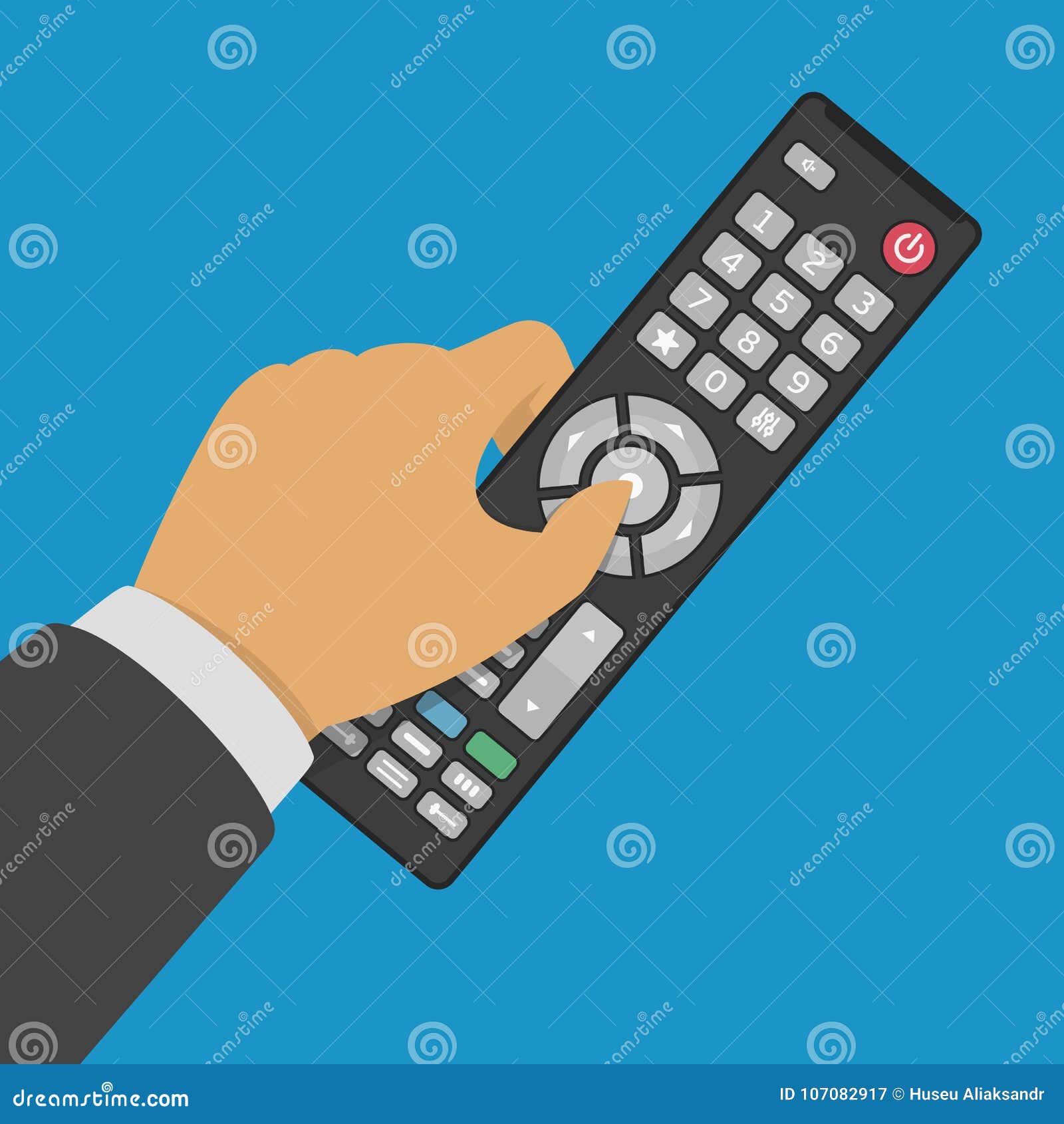 Control De La TV Disponible Ilustración del Vector - Ilustración de ...