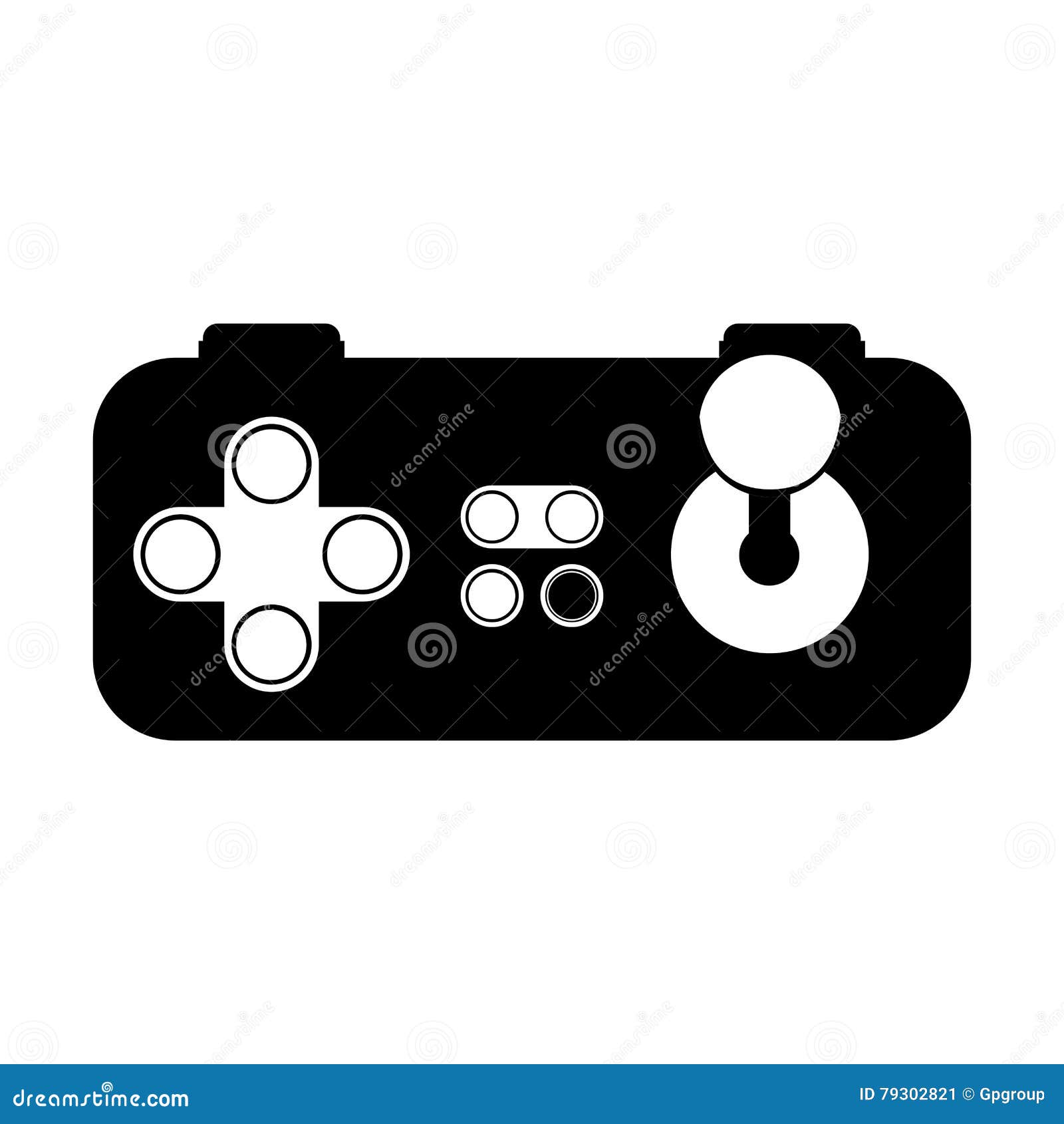 Control del videojuego ilustración del vector. Ilustración de vector ...