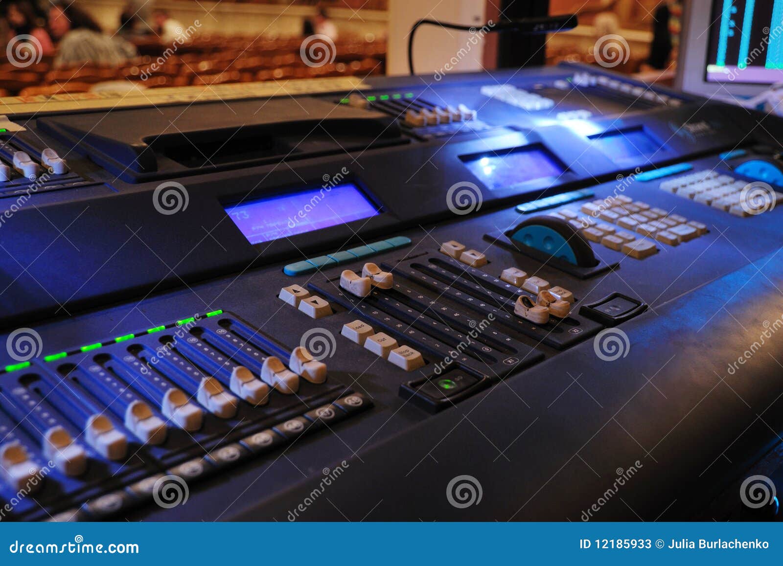 Control desk stock image. Image of concert, studio, panel - 12185933