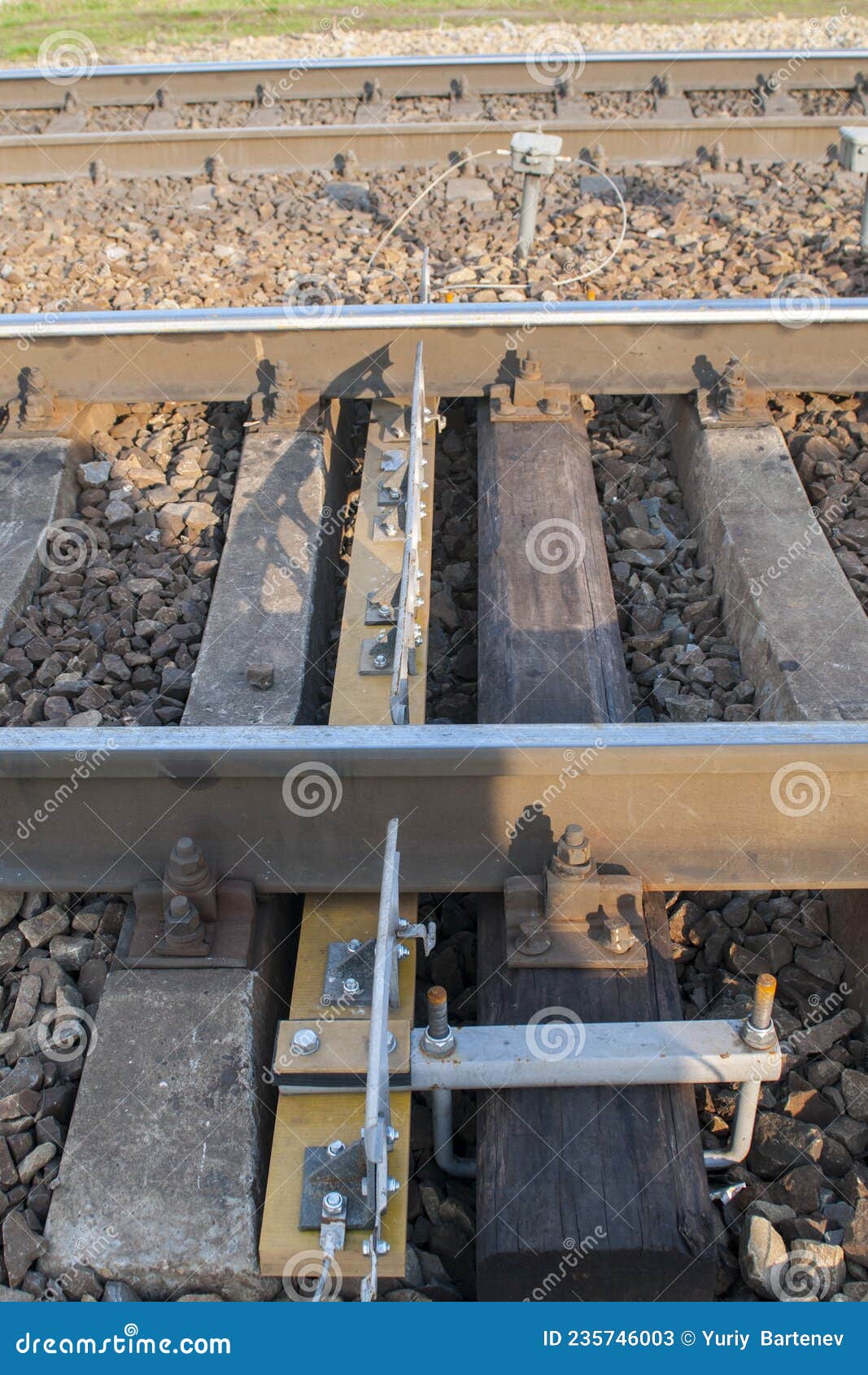 Control Device of Rolling Stock on a Dielectric Beam. Stock Image ...