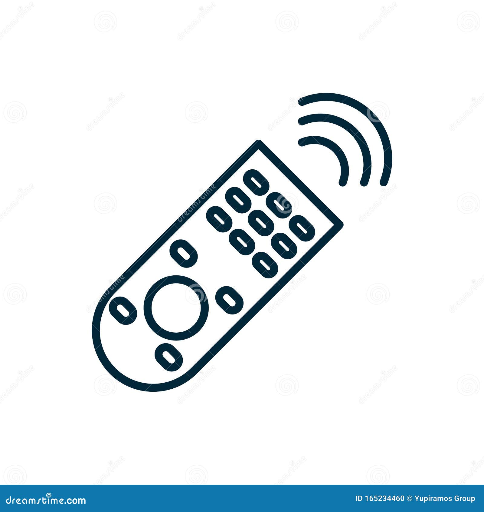 Control Device Signal Internet of Things Line Icon Stock Vector ...