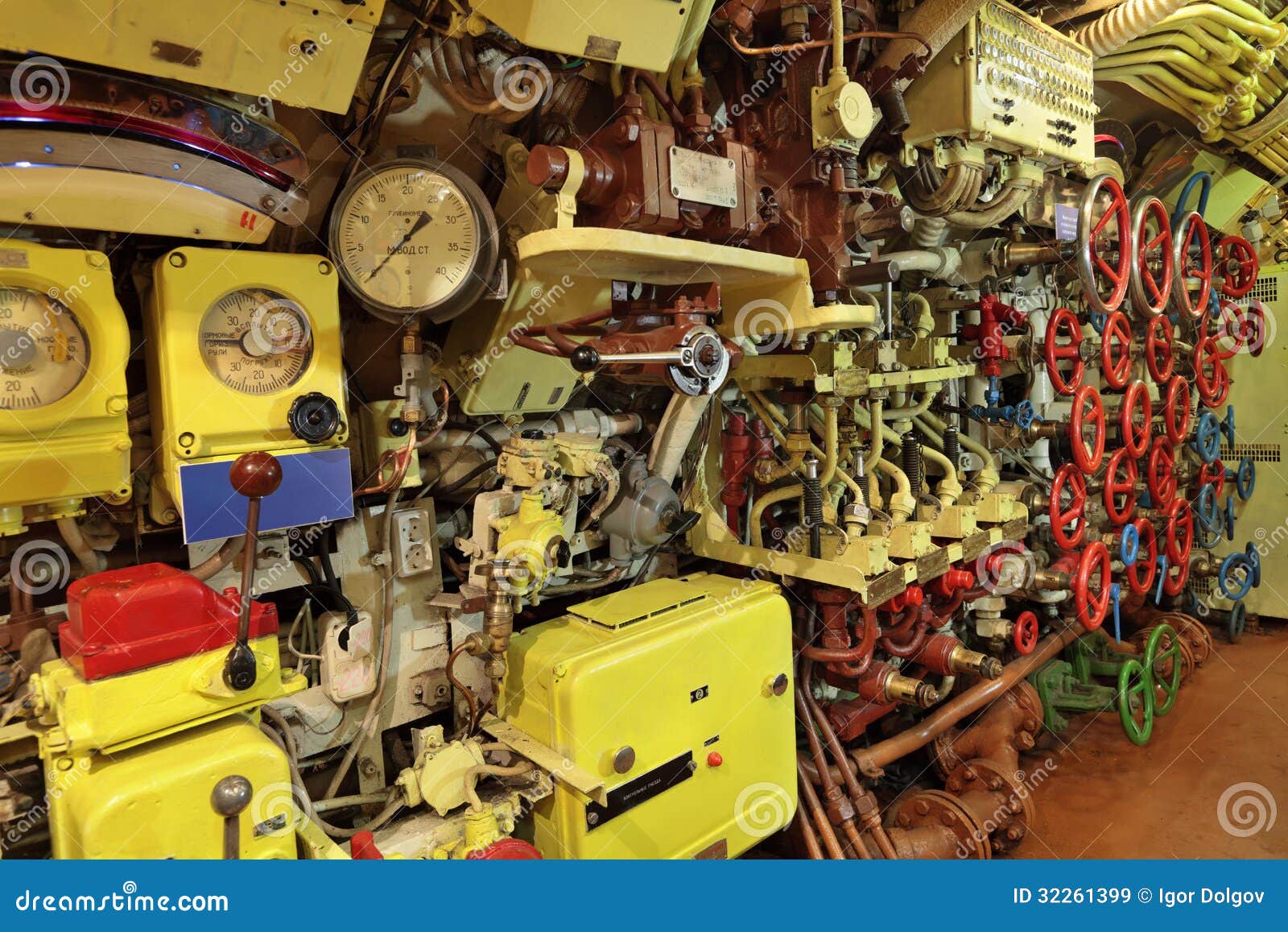 Control devices stock image. Image of boat, dives, interior - 32261399