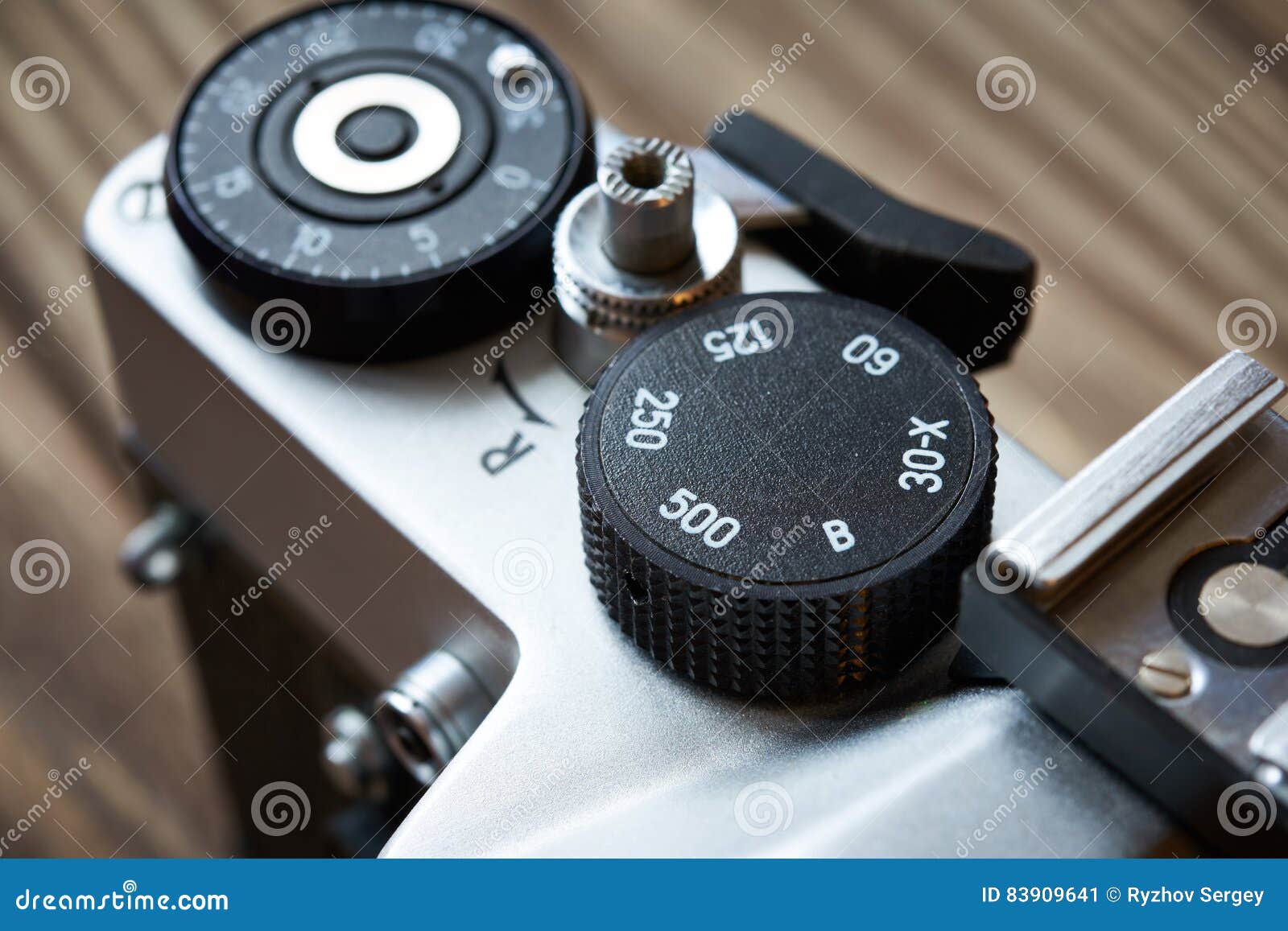 Control Dial Shutter Speed and Frame Counter on SLR Camera Stock Image ...
