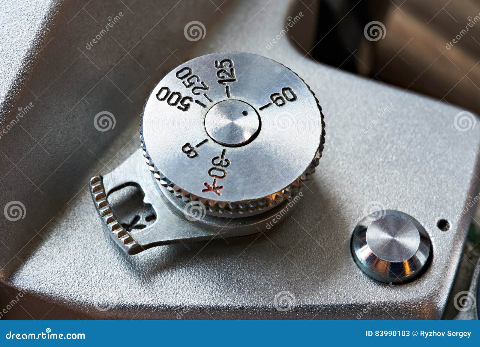 Control Dial Shutter Speed on Retro SLR Camera Stock Image - Image of ...