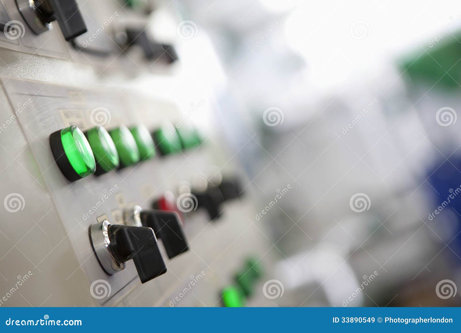 Control Dials on Manufacturing Machinery Stock Image - Image of green ...