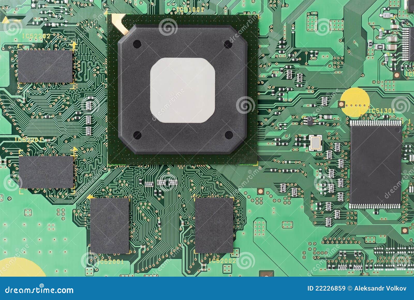 Control of Electronic Memory Stock Image - Image of circuit ...