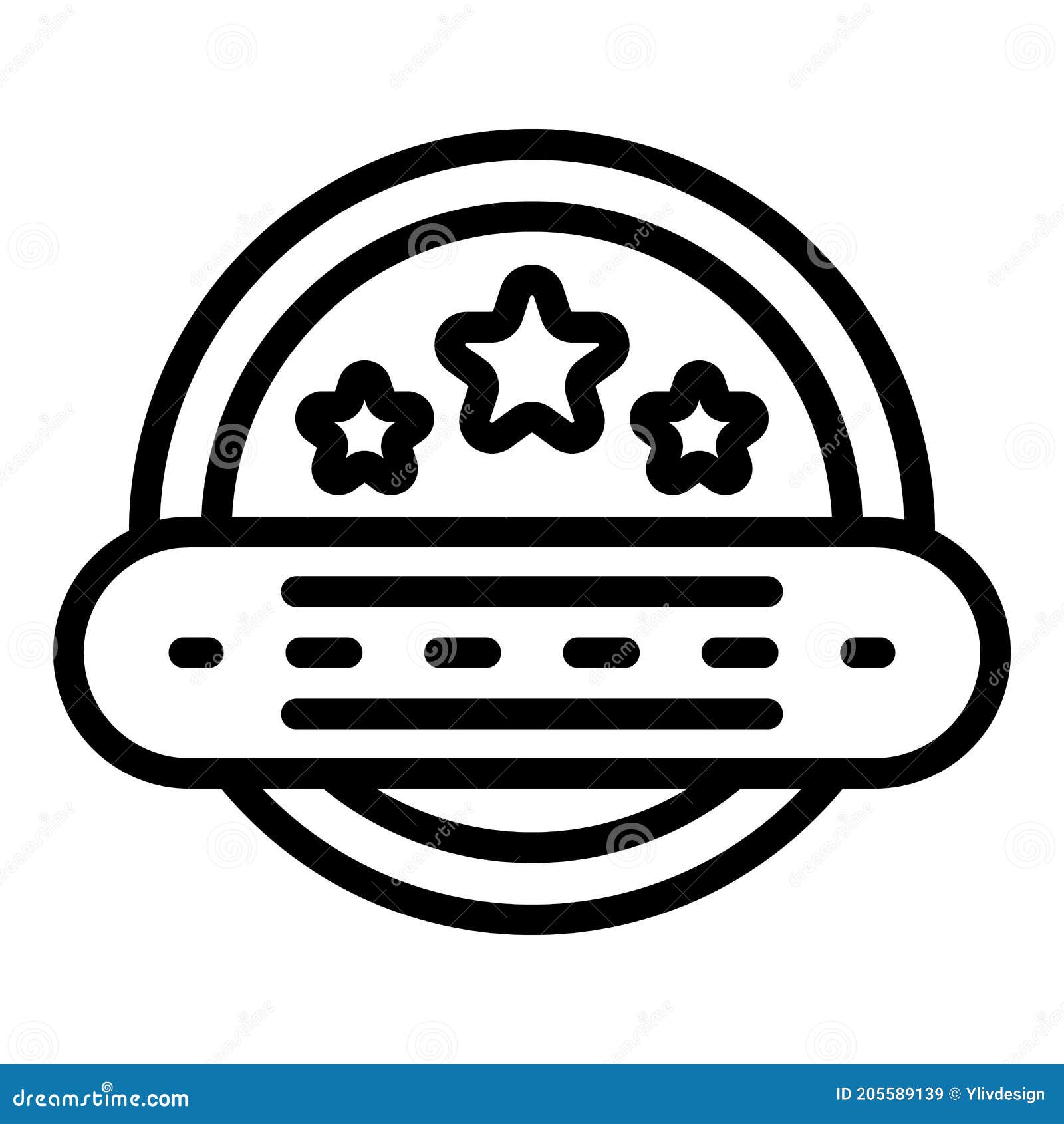 Control Emblem Icon, Outline Style Stock Vector - Illustration of ...