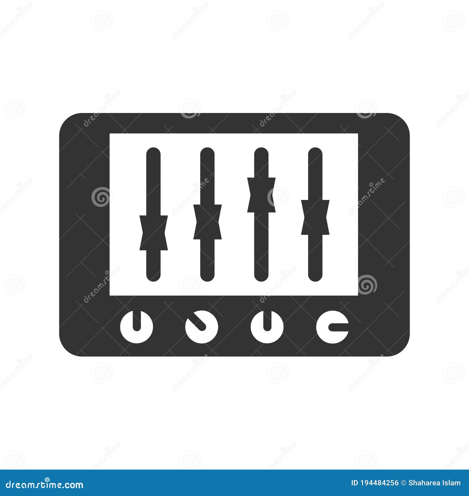 Control, Equalizer, Equalization, Sound, Studio Glyph Icon On ...