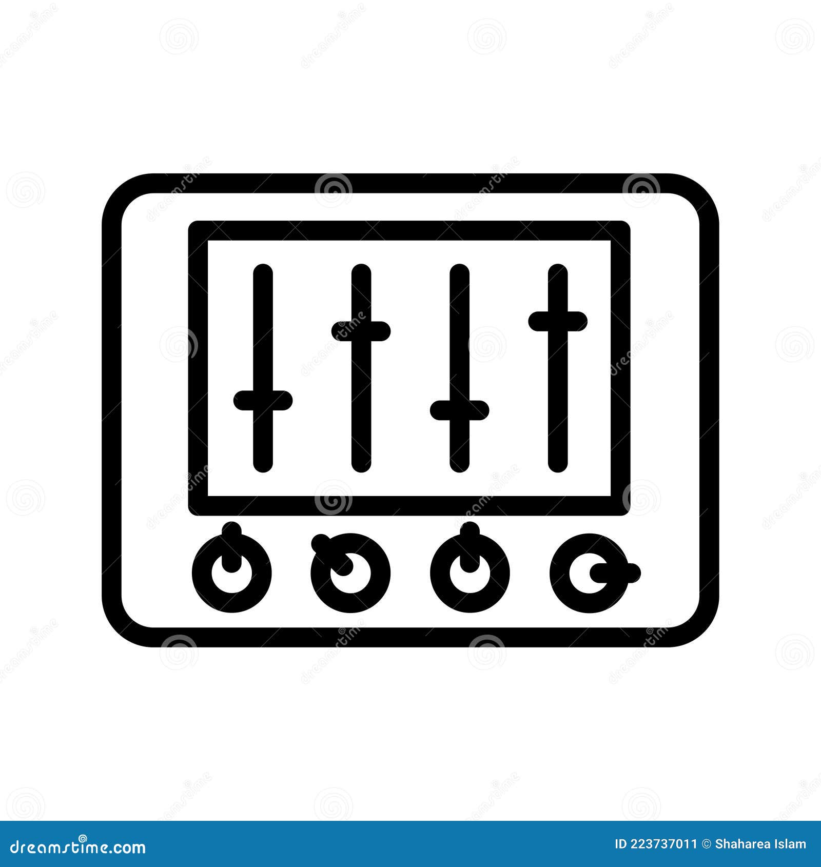 Control, Equalizer Icon Vector Illustration | CartoonDealer.com #194484128