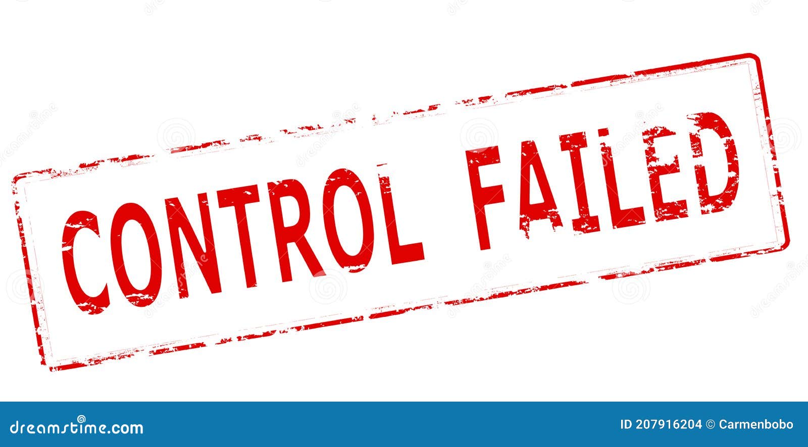Stamp with Text Control Failed Stock Illustration - Illustration of ...