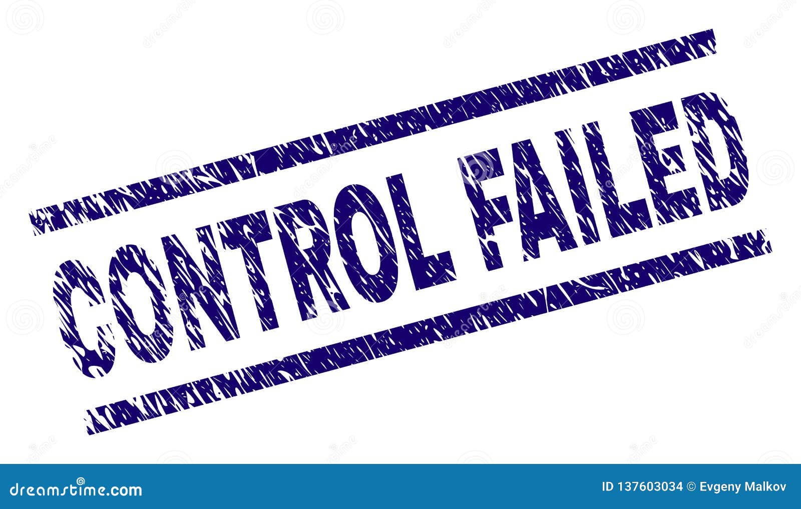 Grunge Textured CONTROL FAILED Stamp Seal Stock Vector - Illustration ...