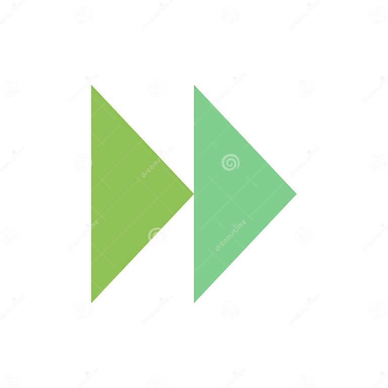 Control Fast, Forward, Media, Video Flat Color Icon. Vector Icon Banner ...