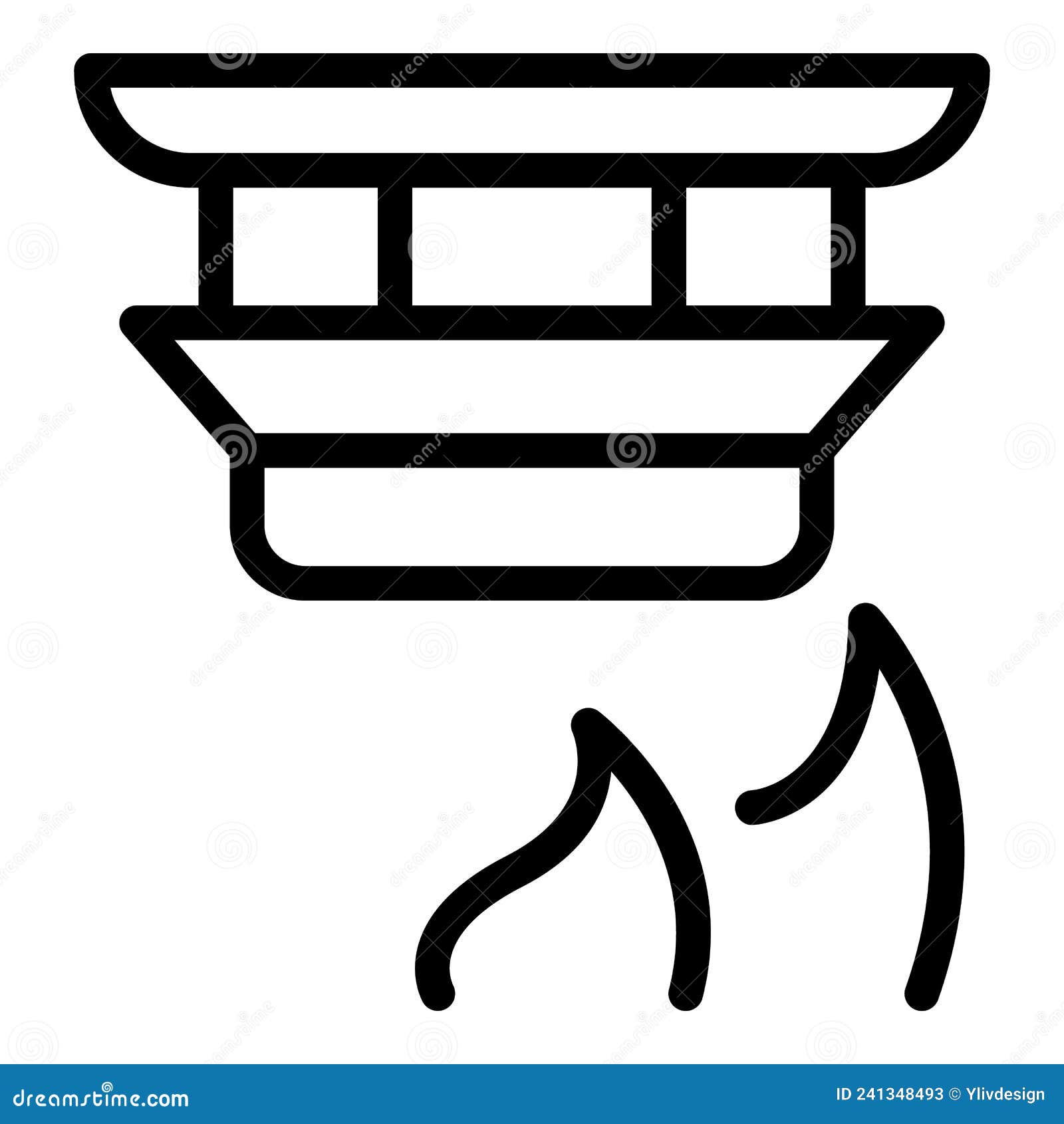 Control Fire Alarm Icon Outline Vector. Smoke Detector Stock Vector ...