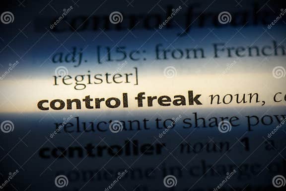 Control freak stock image. Image of thesaurus, detail - 161578117