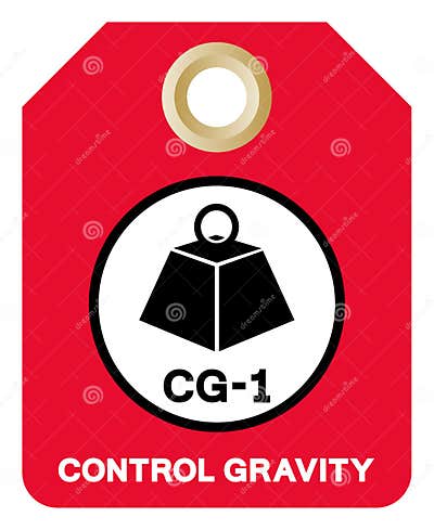 Control Gravity Tag Label Symbol Sign, Vector Illustration, Isolate on ...